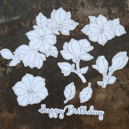 Mindful Magnolia Dies – The Rabbit Hole Designs