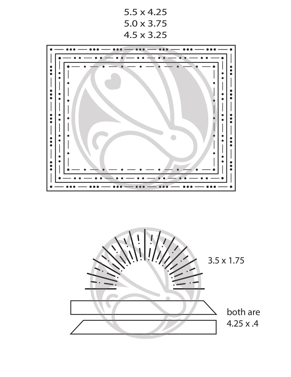 You've Been Framed - Layering Dies – The Rabbit Hole Designs